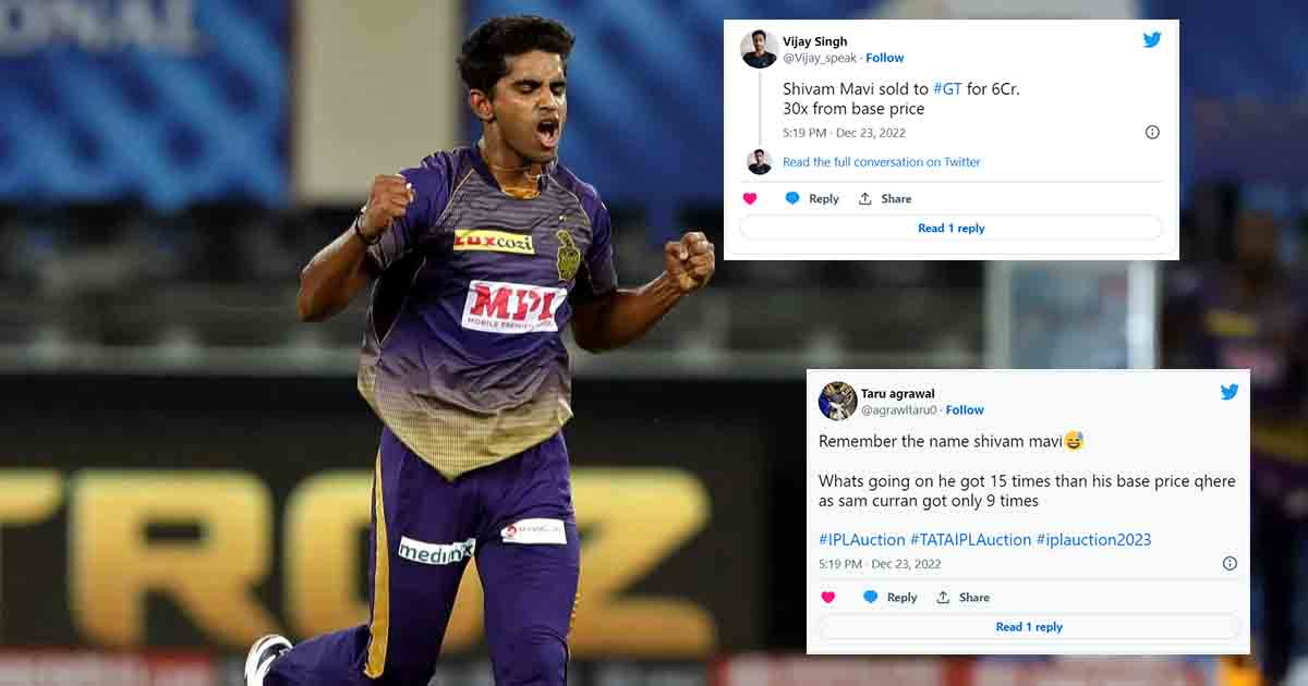 IPL Auction 2023: Netizens congratulate Shivam Mavi for INR 6 crore ...