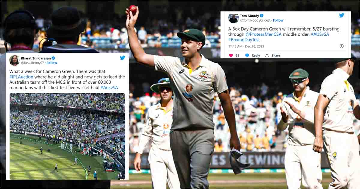 Twitter Reactions: South Africa on the ropes after Cameron Green's ...