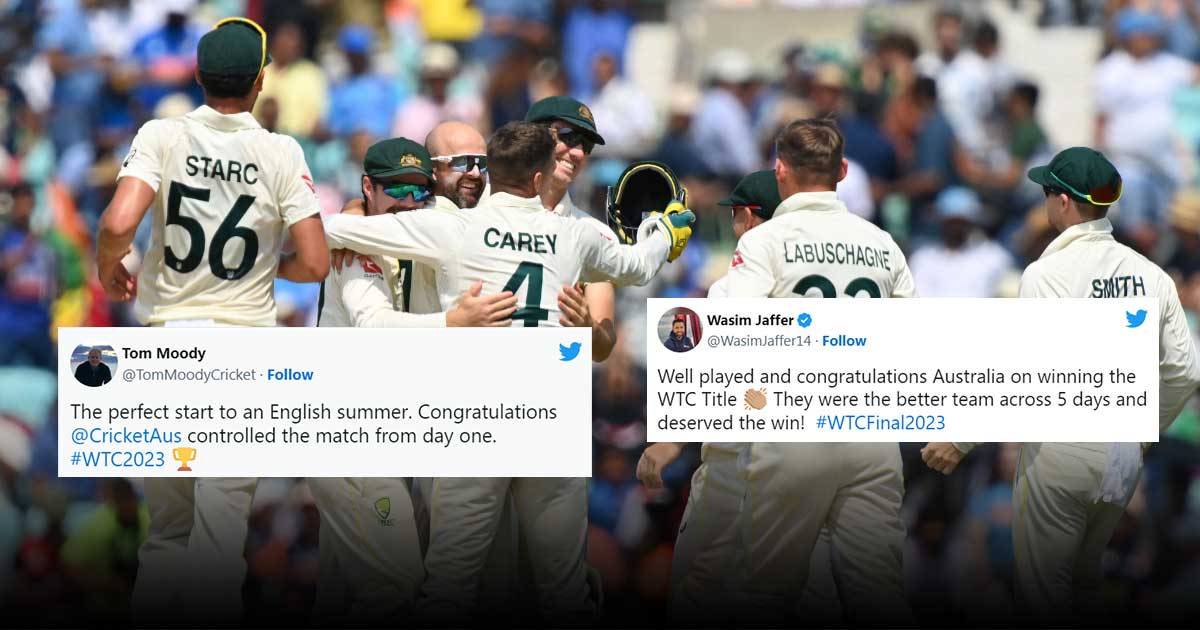 Twitter Reactions: Australia clinch World Test Championship Final to ...