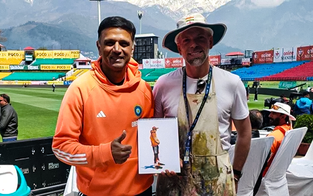 IND vs ENG: Rahul Dravid receives unique gift from British artist Andy ...