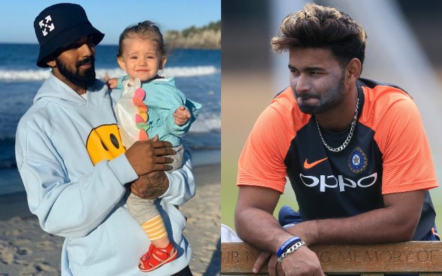 KL Rahul takes over Rishabh Pant's baby sitter role; Twitter can't stop ...