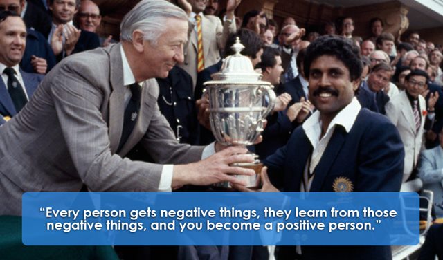 10 Kapil Dev quotes that teach us a life lesson