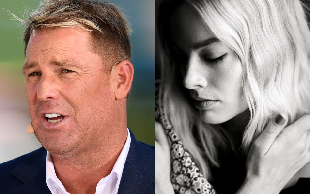 Shane Warne in awe of actress Margot Robbie; caught liking and ...